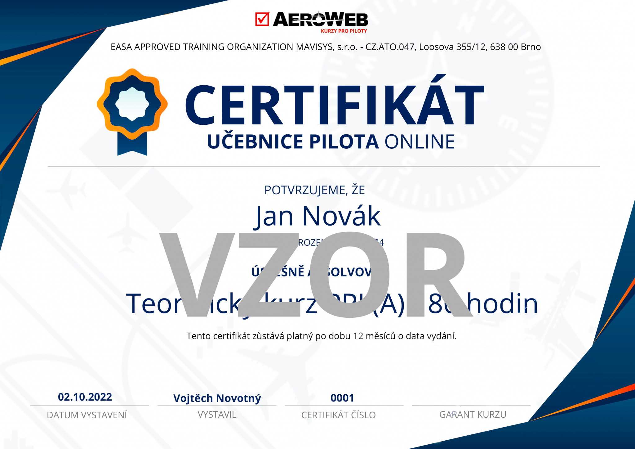 Učebnice pilota ONLINE - Kurzy Aeroweb.cz